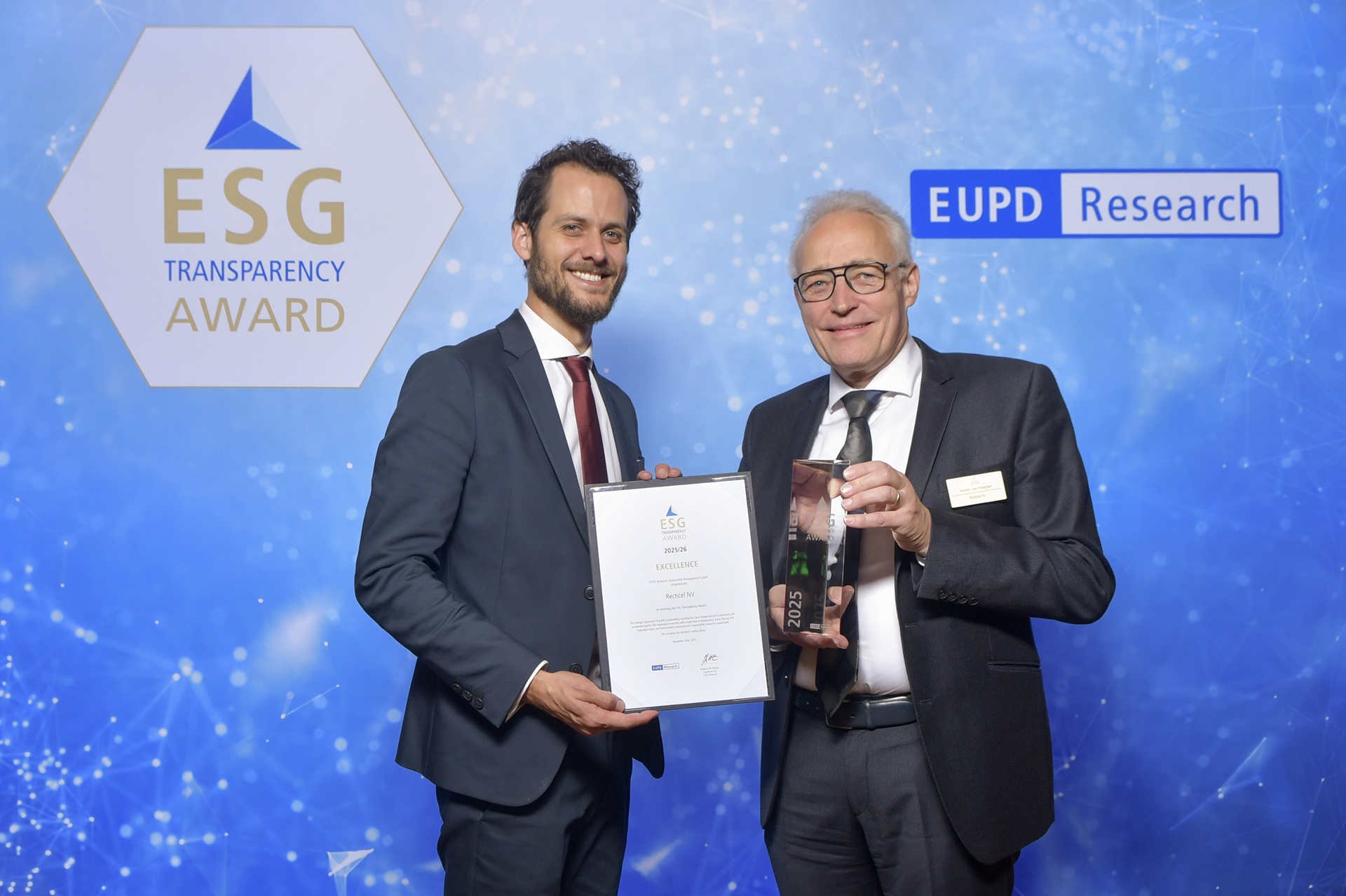 Recticel Annual Report receives new award for ESG Transparency at ESG summit 2025 | Recticel